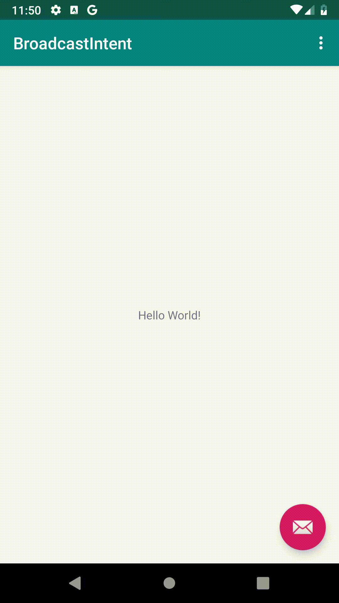 Sử dụng Broadcast Intent BroadcastReceiver trong Android