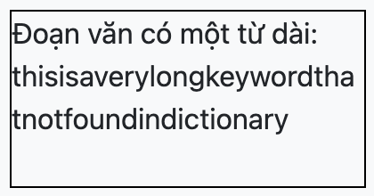 Thuộc tính word-wrap CSS3